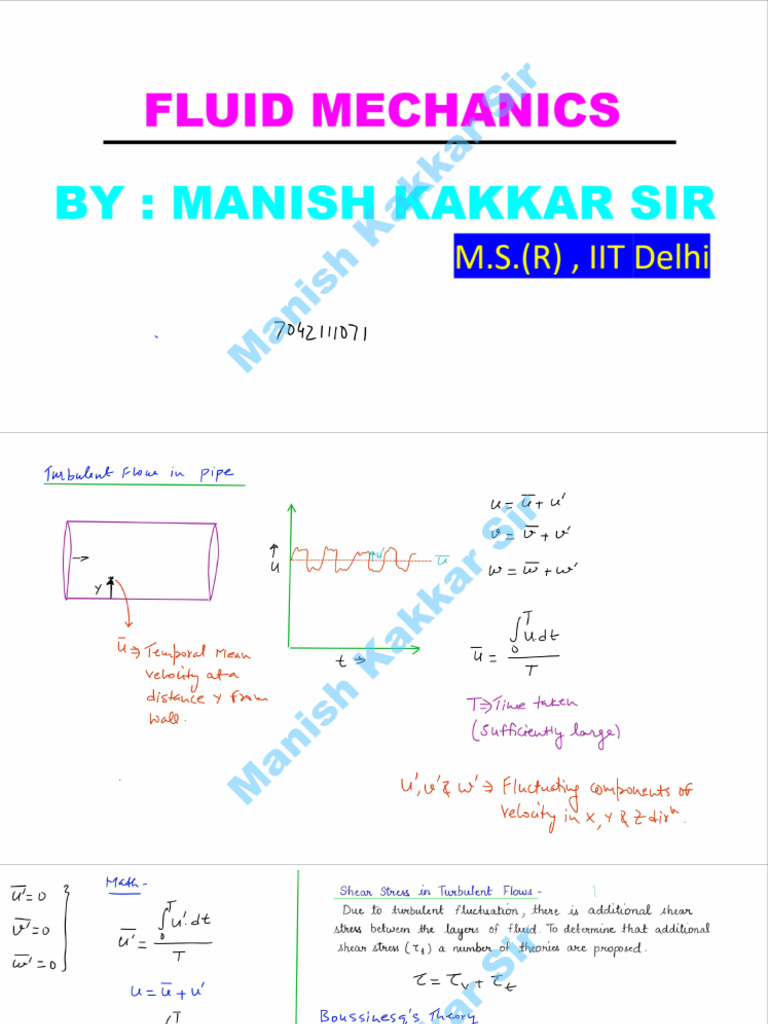 Turbulent Flow | PDF