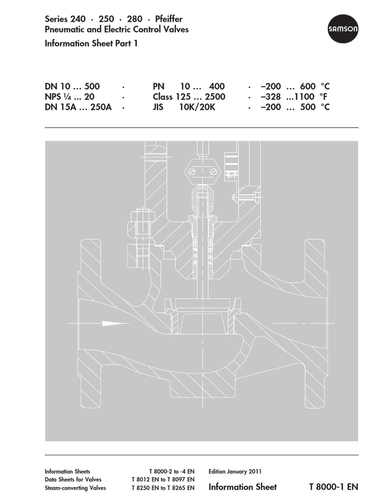 Series 240, 250, 280 Electric and Pneumatic Valves | PDF | Valve | Actuator