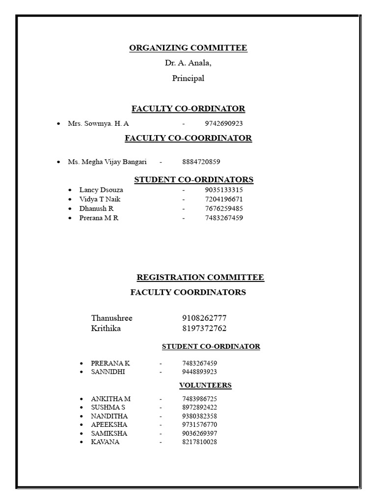 Negocomp 1 Committees | PDF