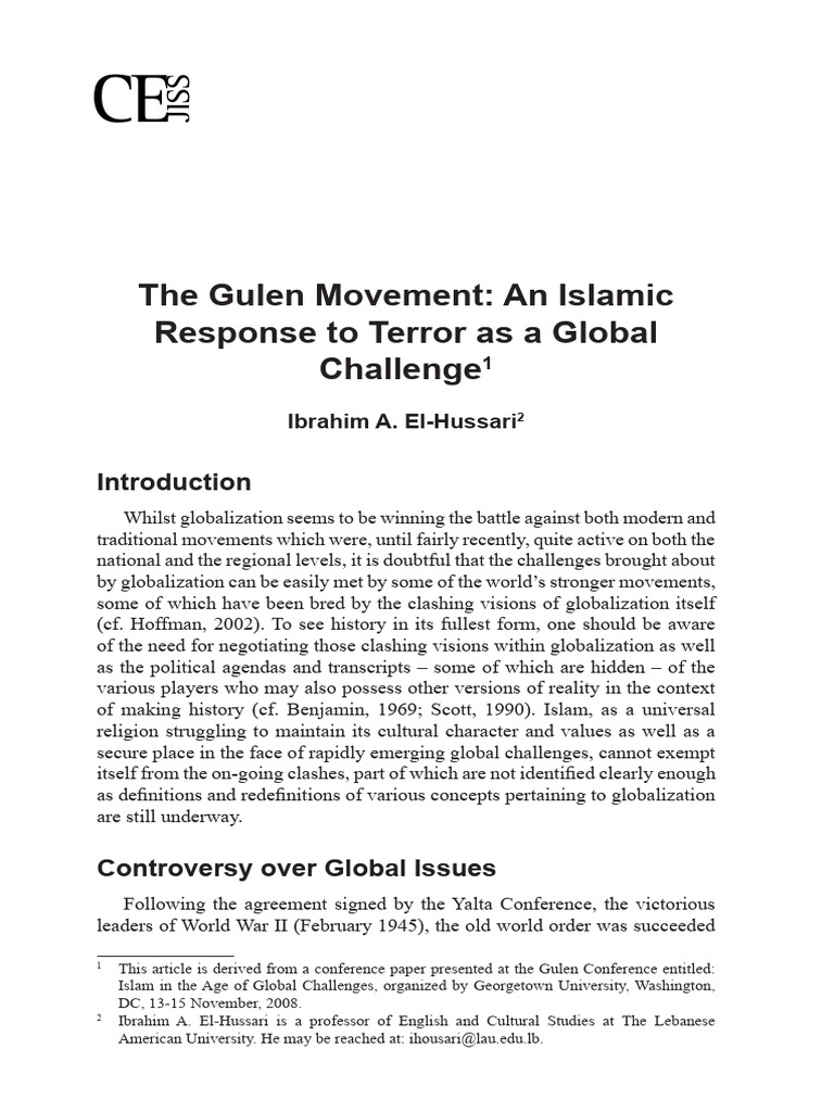Gulen Movement's Islamic Response to Terror | PDF | Fethullah Gülen | Jihad