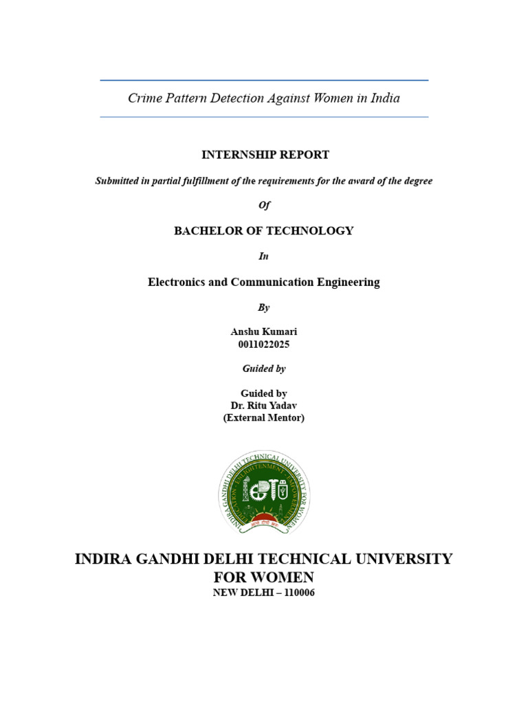 Final-Internship Report | PDF | Data | Data Analysis
