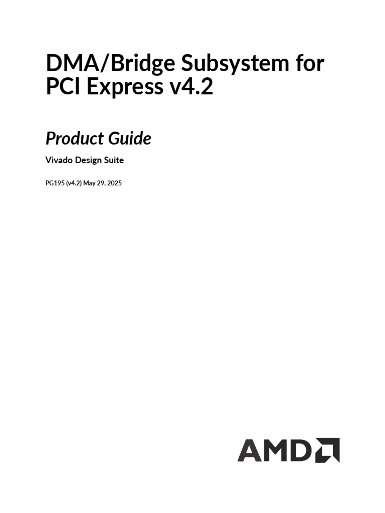 PCIe DMA/Bridge Subsystem Guide v4.2 | PDF | Computer Engineering ...