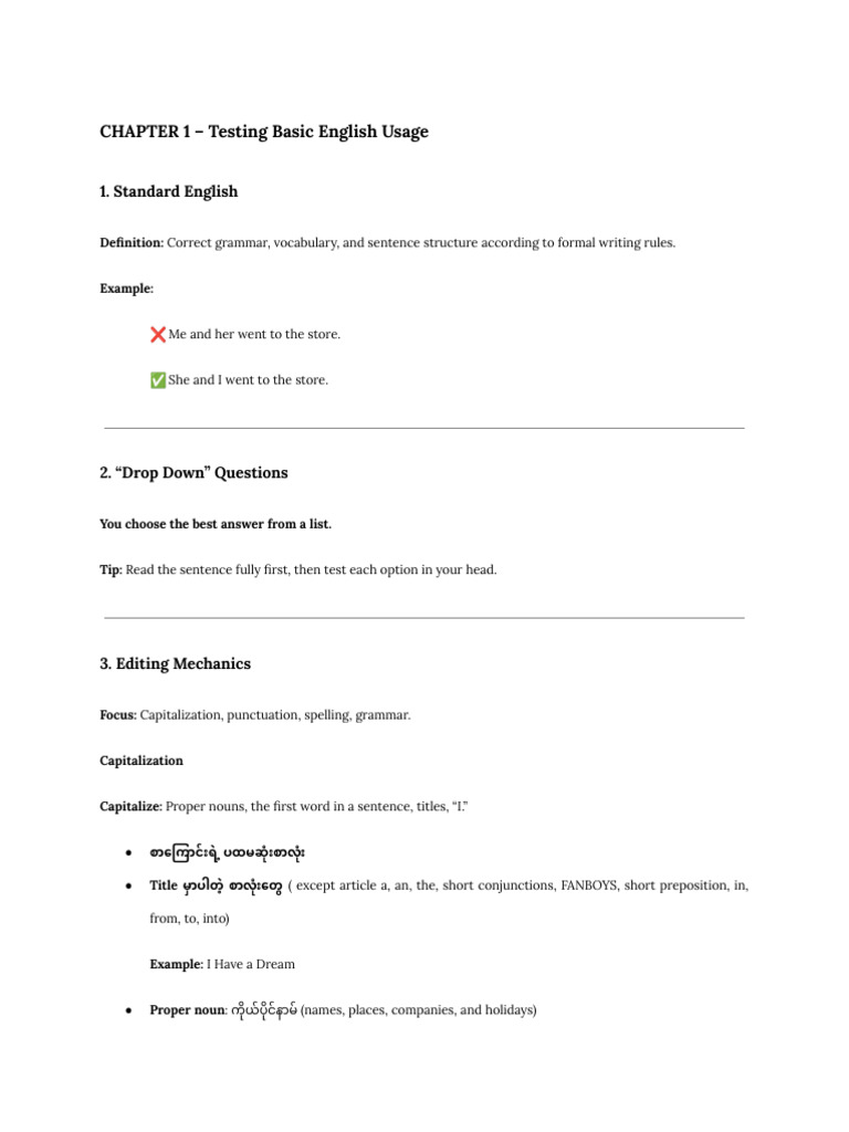 RLA Note (Chapter 1 To 5 McGraw-Hill Book) | PDF | Pronoun ...