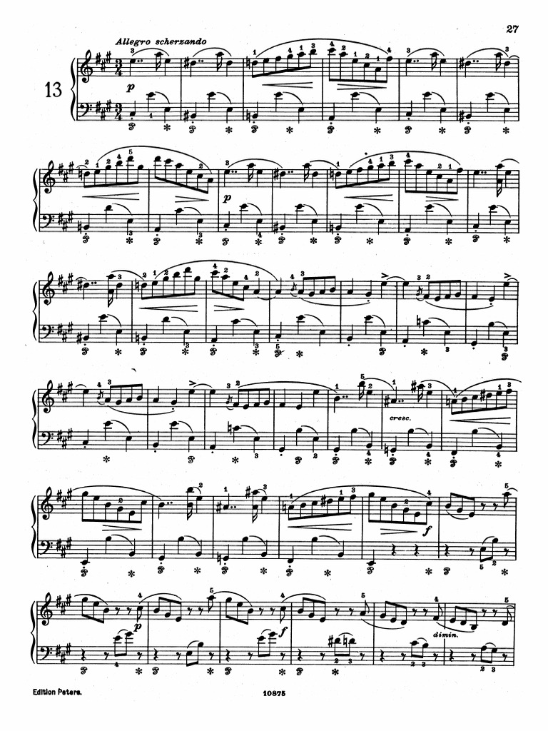 G5鋼琴-五年級指定曲(2頁) Melodious Study Op.45 No. 13 | PDF