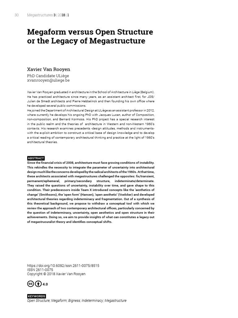 Legacy of Megastructures in Architecture | PDF