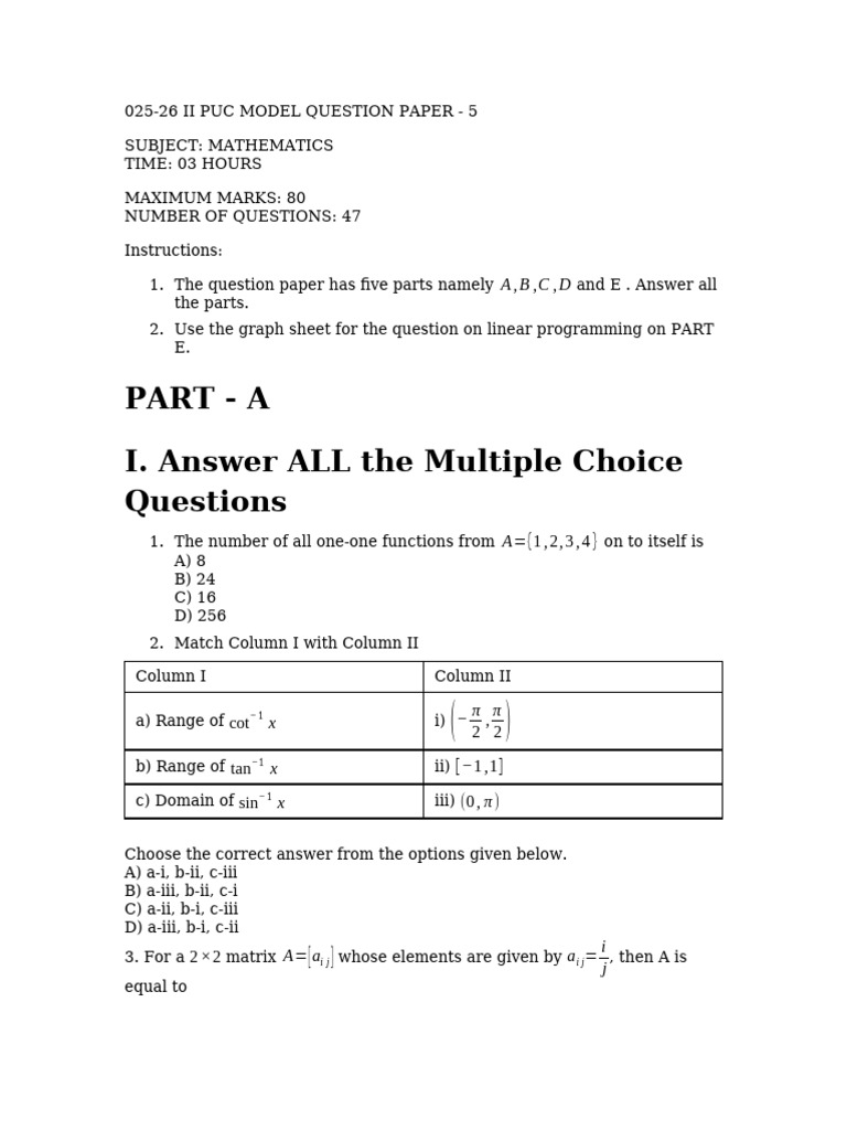 2025-MODEL -05 | PDF | Euclidean Vector | Matrix (Mathematics)