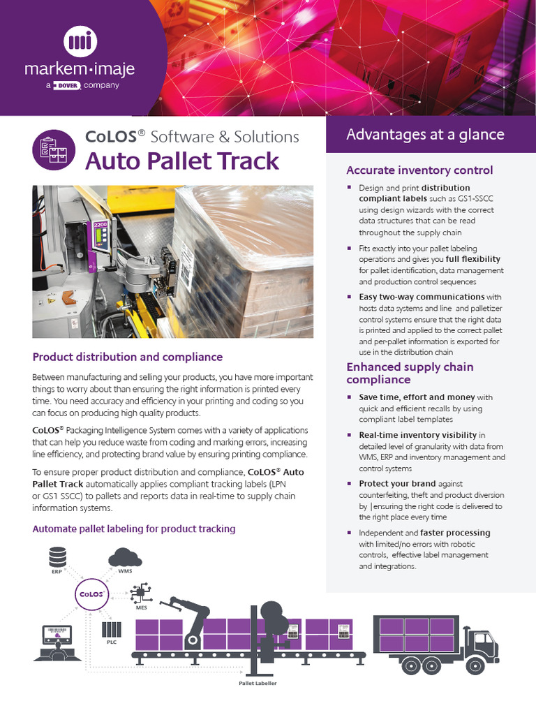 Auto Pallet Track Ds HQ A1 Markem Imaje | PDF | Enterprise Resource ...
