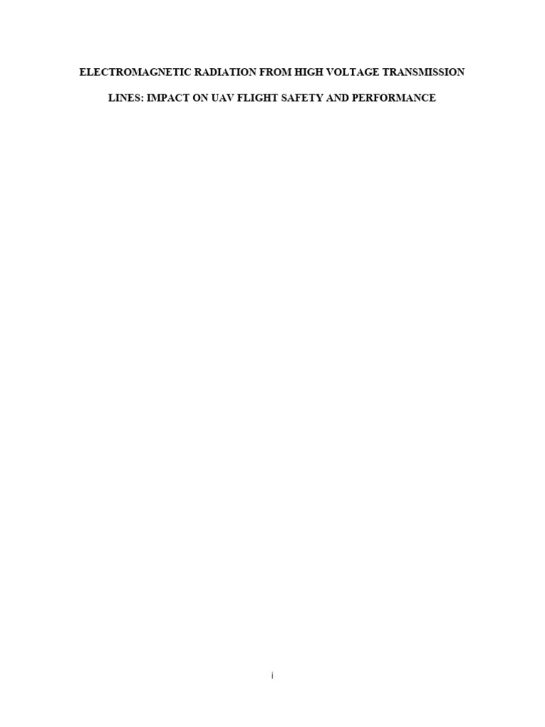 UAV Flight Safety and EM Radiation Risks | PDF | Electromagnetic ...