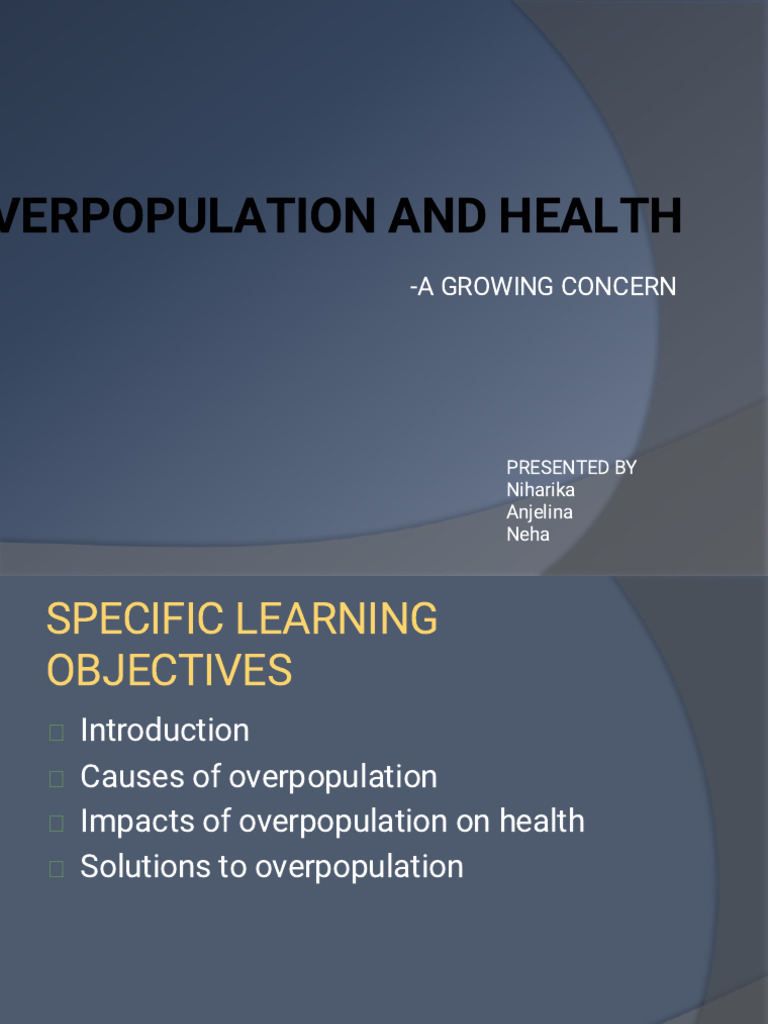 Overpopulation and Health | PDF