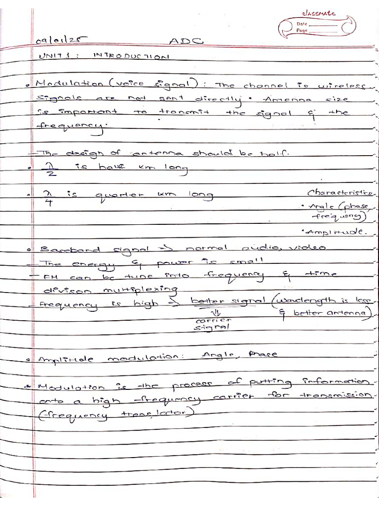ADC Notes | PDF