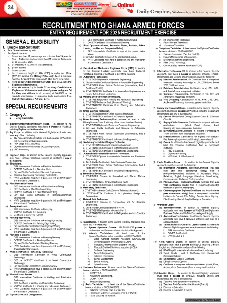 GAF Recruitment 1 | PDF