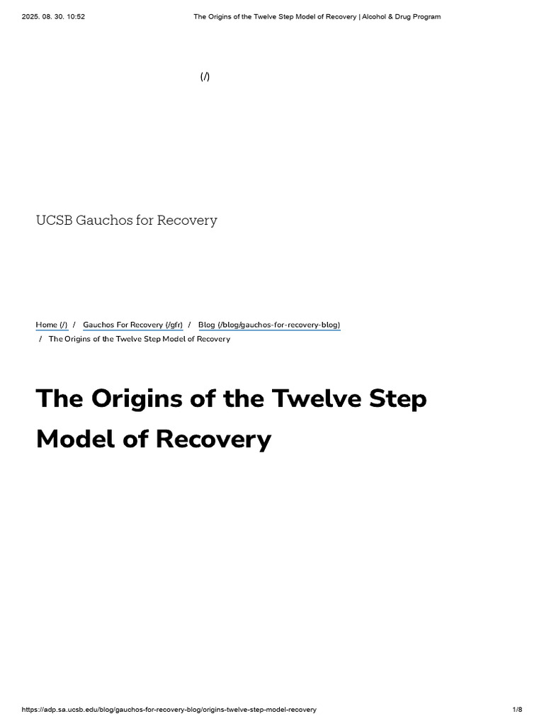 JUng . The Origins of the Twelve Step Model of Recovery _ Alcohol ...