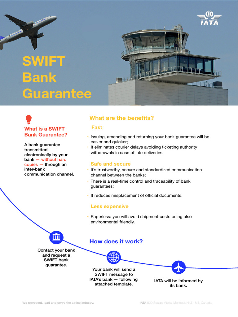 Iata Template Bank Guarantee Via Swift Updated | PDF | Guarantee ...