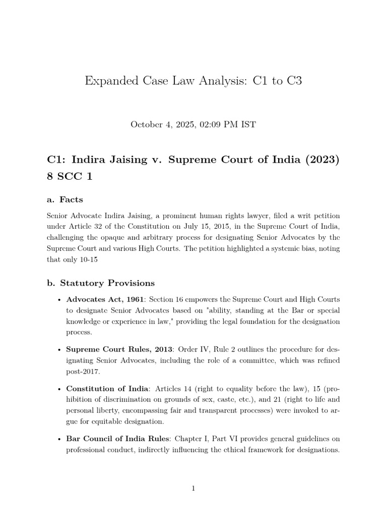 Case No 1 to Case No 3 Final Draft | PDF | Supreme Court Of The United ...