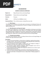 Matron Job Description and Responsibilities | PDF | Housekeeping ...