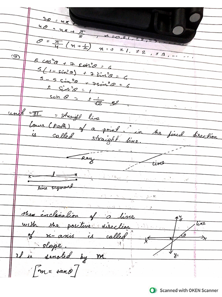 Straight Line Theory | PDF