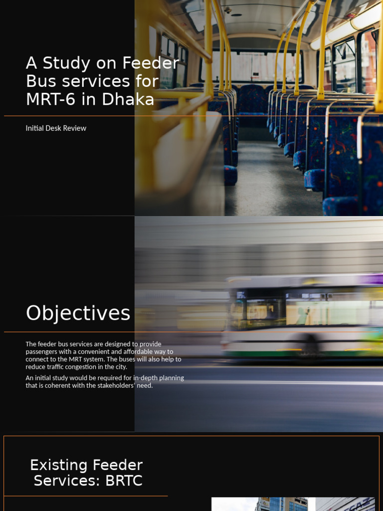 Market Study On The Feeder Bus Services | PDF | Bus | Transport