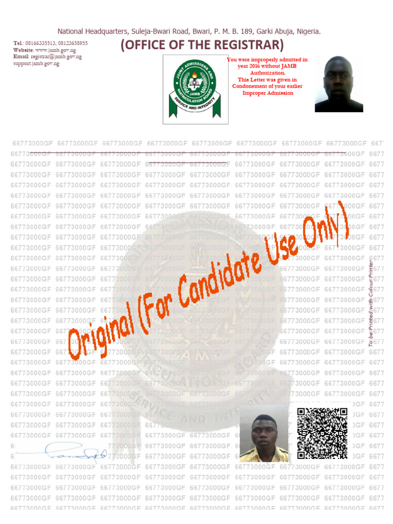 Provisional Admission to Adamawa State Poly | PDF | Career And ...