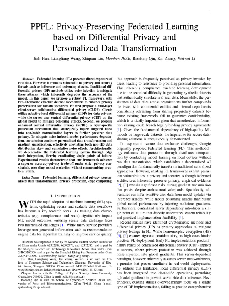 Privacy-Preserving Federated Learning Framework | PDF | Computing ...