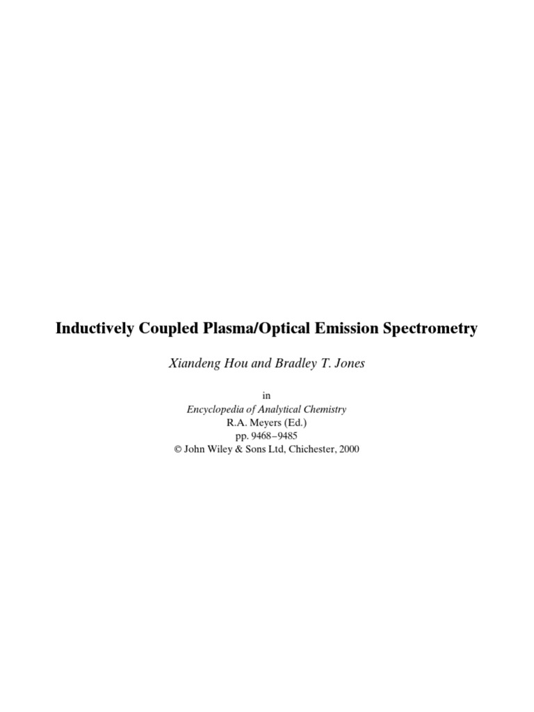 Icp - Oes | PDF | Computers