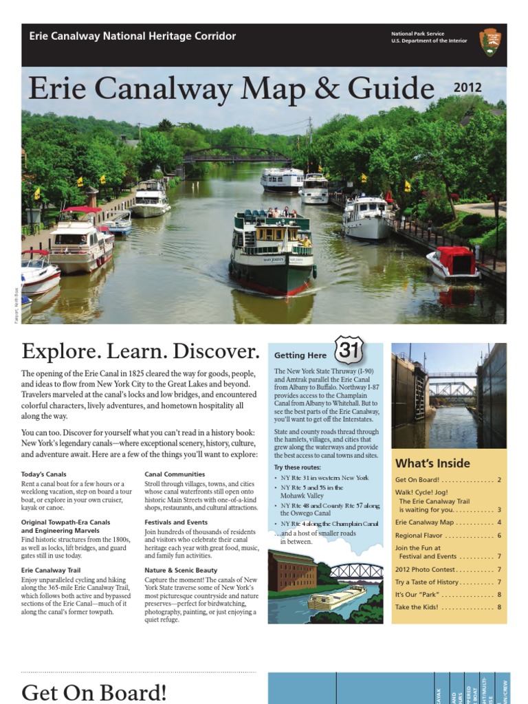 Erie Canalway Map & Guide | PDF | Erie Canal | Trail