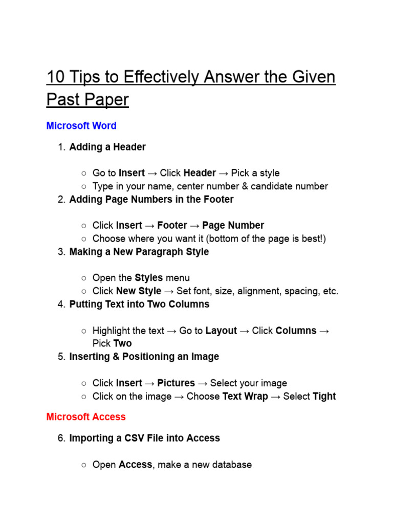 Ict Cheat Sheet | PDF