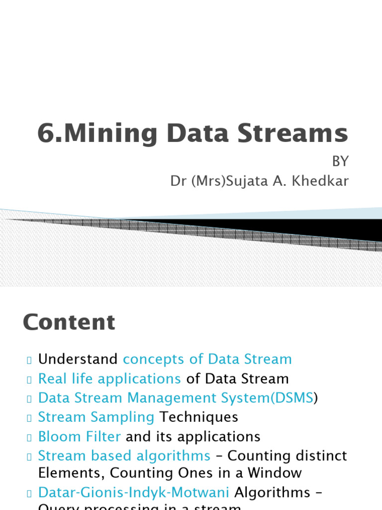 Data Stream Mining Techniques and Applications | PDF | Data Management ...
