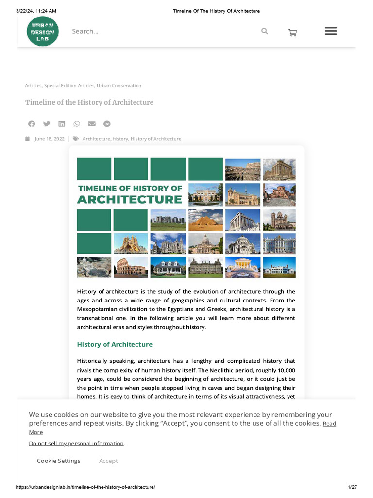 Timeline of the History of Architecture | PDF | Gothic Architecture ...