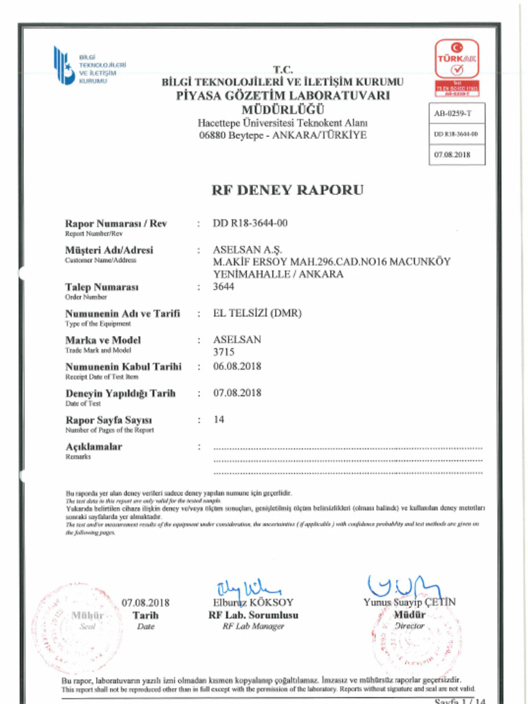 3715 Emc RF Digital DMR | PDF