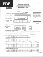 Obc Application Form | PDF