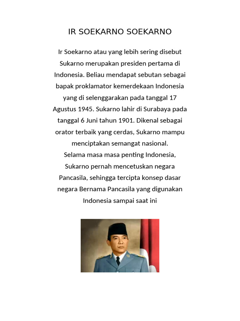 Teks Sukarno 4B 23 | PDF