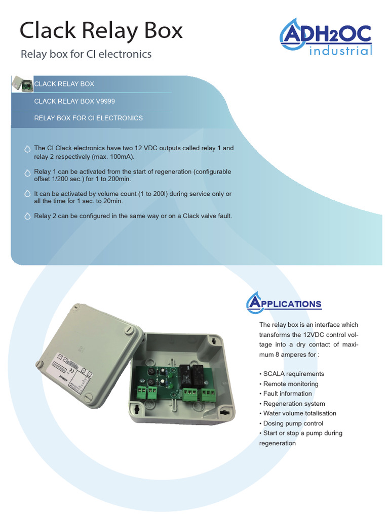 Clack Relay Box for CI Electronics | PDF | Relay | Wire