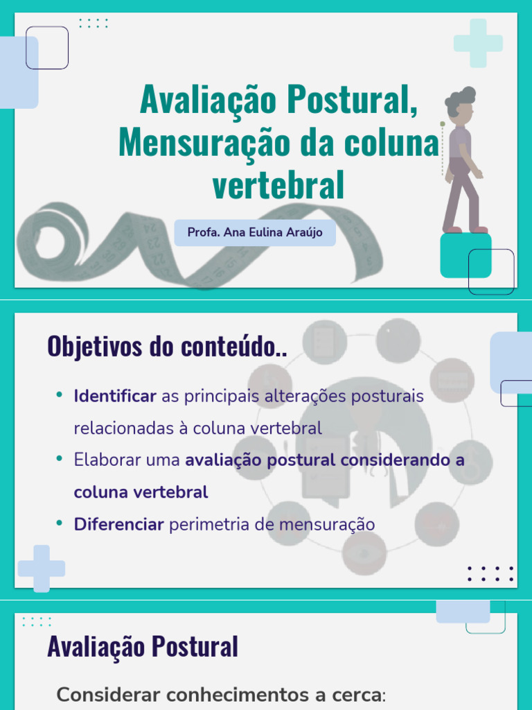 Avaliação Postural da Coluna Vertebral | PDF | Escoliose | Vértebra