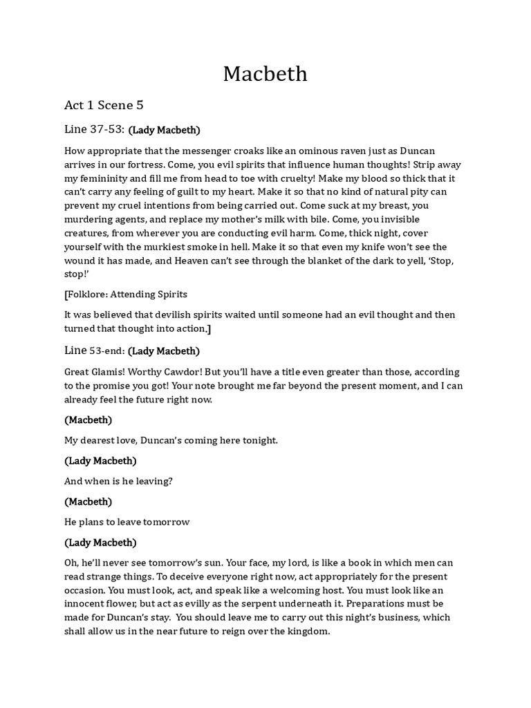 Macbeth | PDF | Macbeth