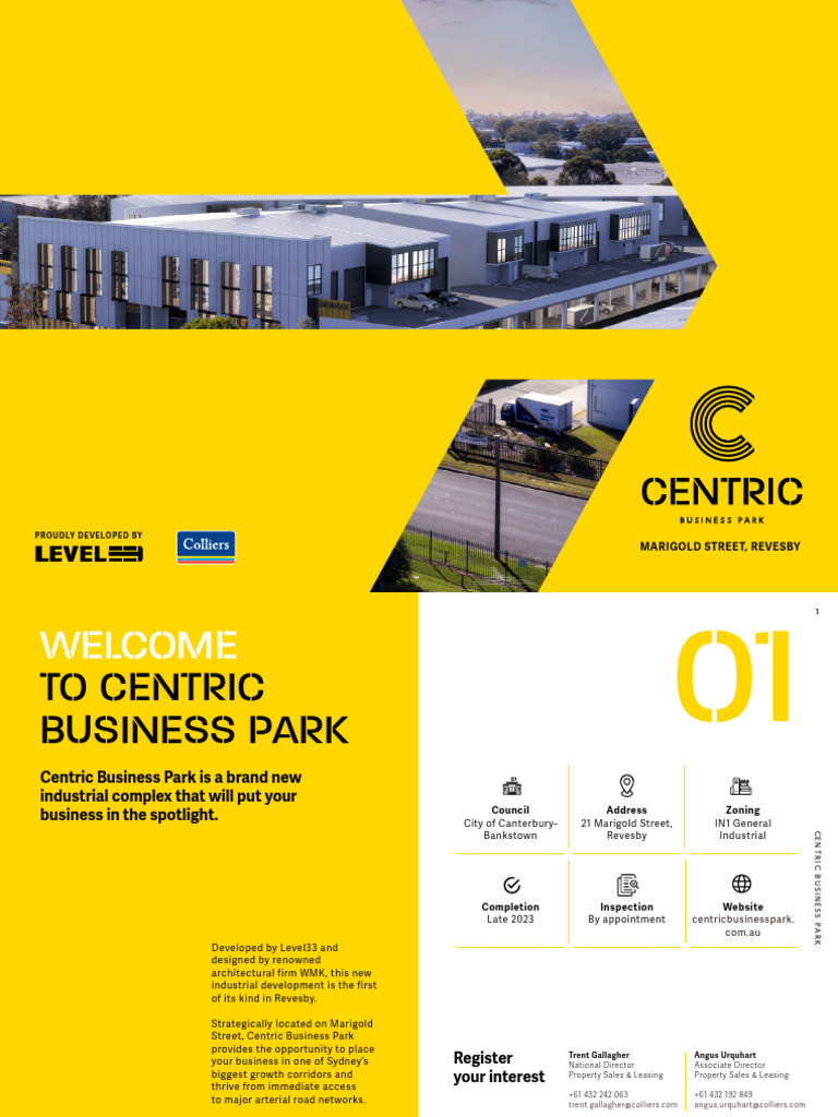 Information Memorandum - Centric Business Park | PDF | Sydney | Transport