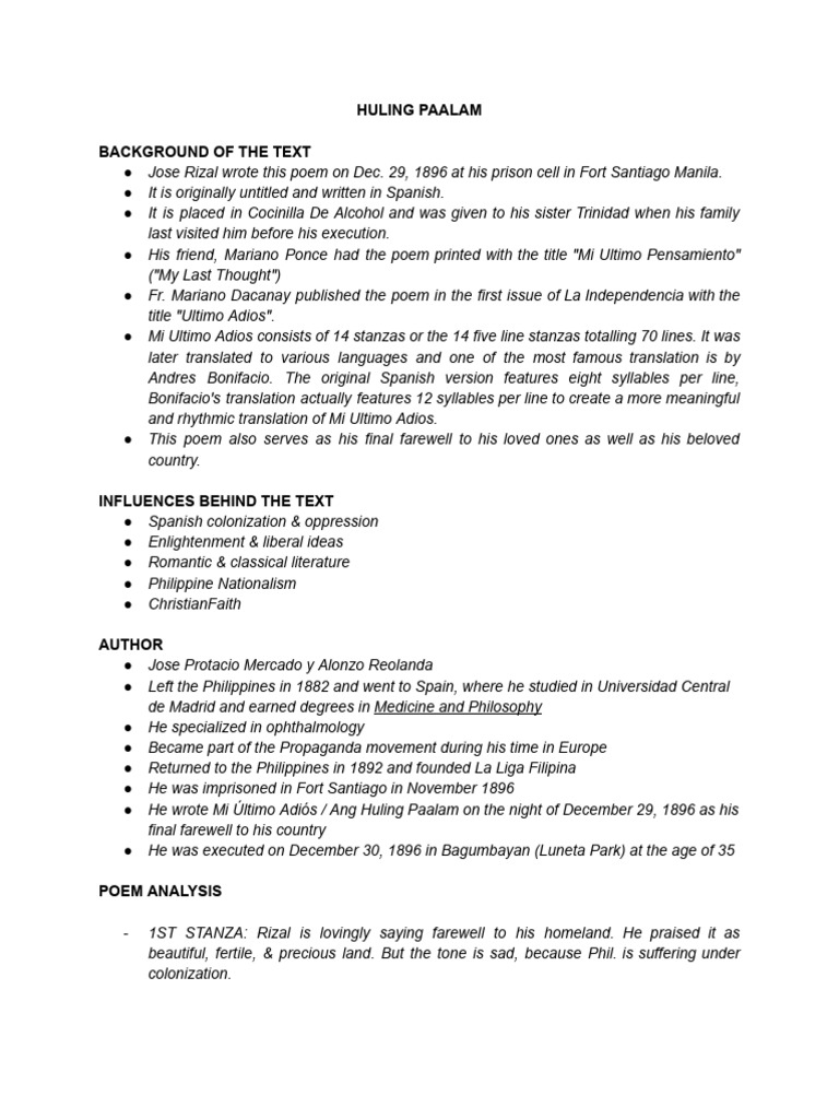 HULING PAALAM | PDF