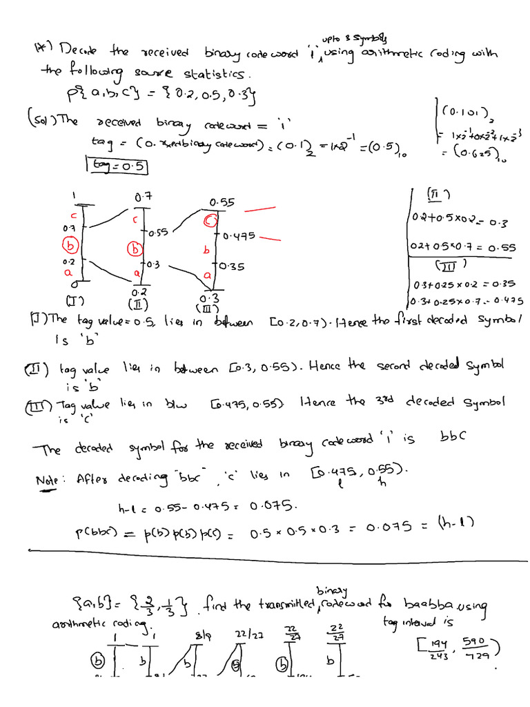 07 Arithmetic Coding Problems | PDF