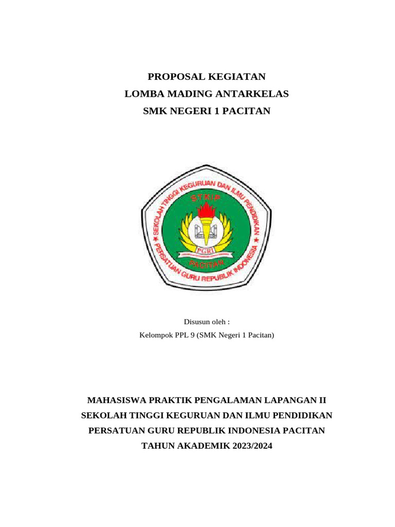 Proposal Lomba Mading | PDF