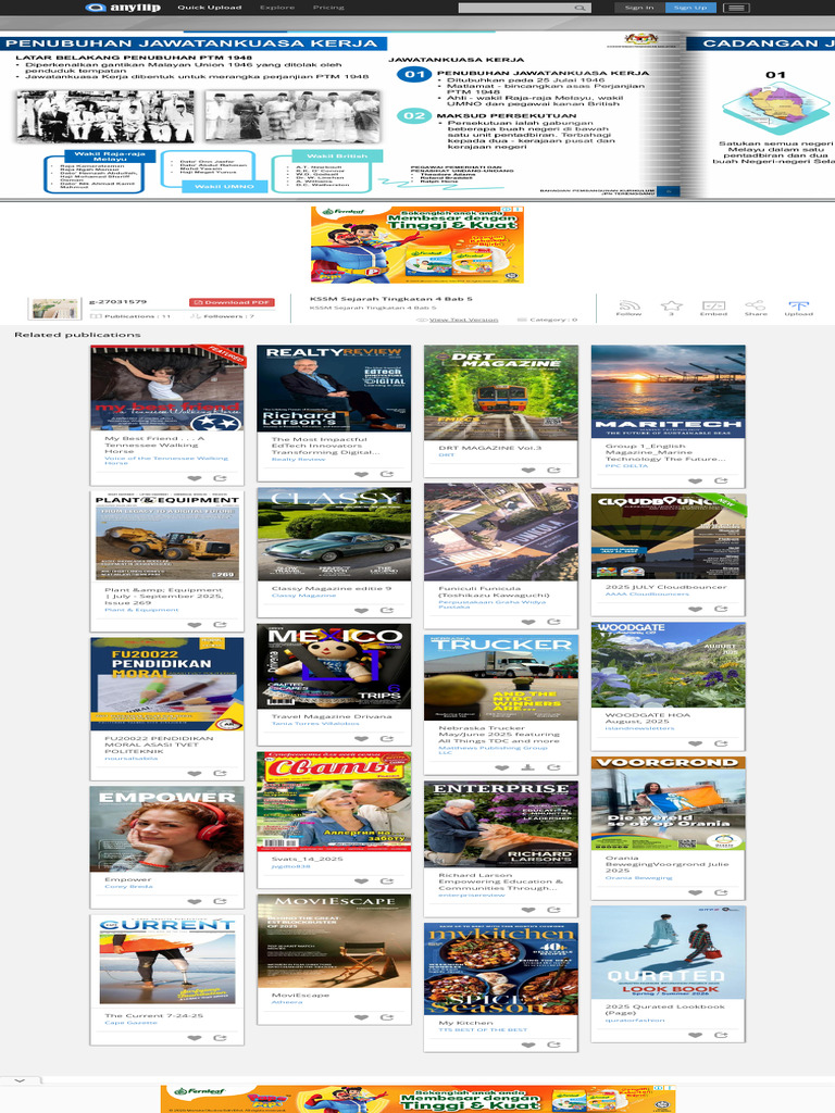 KSSM Sejarah Tingkatan 4 Bab 5 - G-27031579 Membalik PDF Dalam Talian AnyFlip | PDF