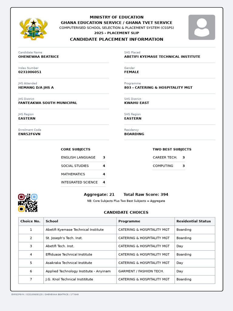 HTTPSWWW - Cssps.gov - Ghdownload Placement Slip | PDF