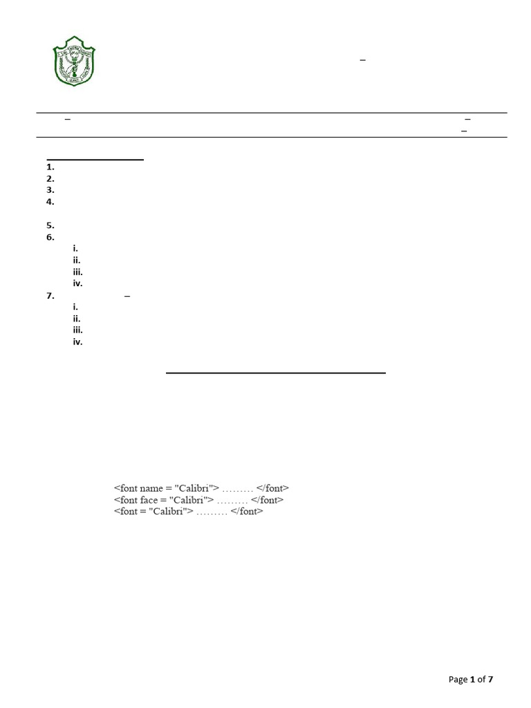 250823110457class 9 half yearly QP 2025-26 SAMPLE PAPER (1) | PDF | Html | Html Element