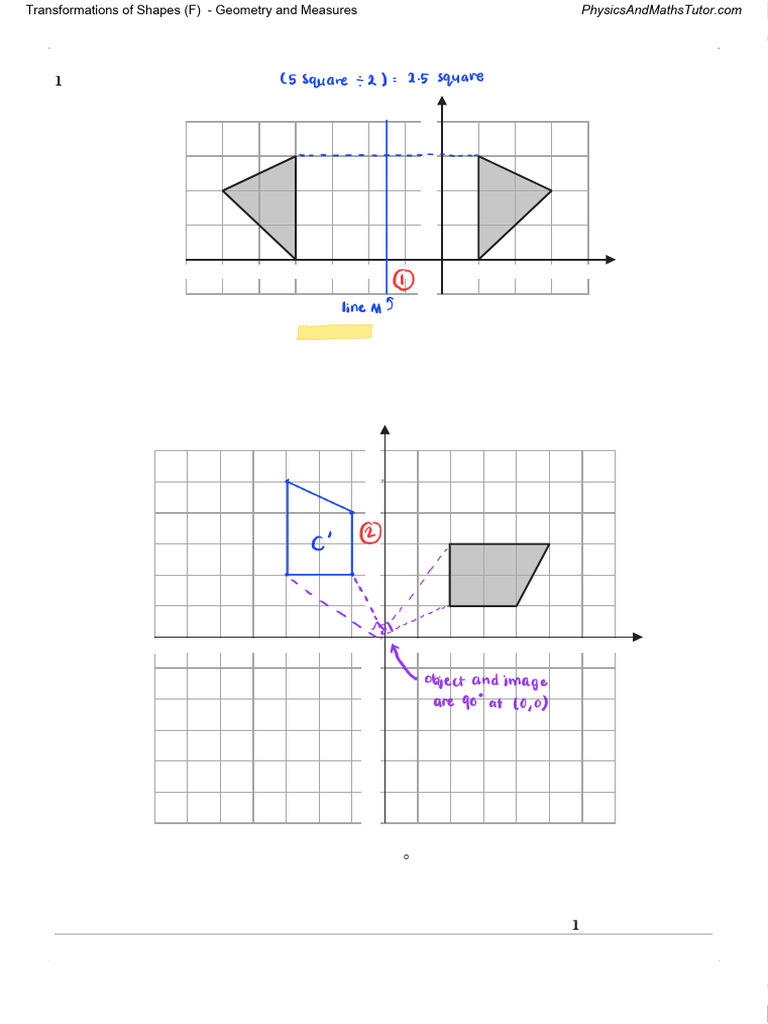 Transformations of Shapes in Geometry | PDF | Shape | Area