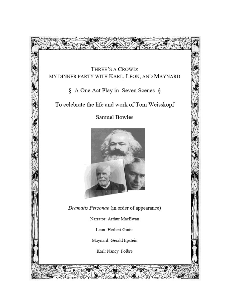 Dinner With Karl, Leon, and Maynard | PDF | Labour Economics | Economics