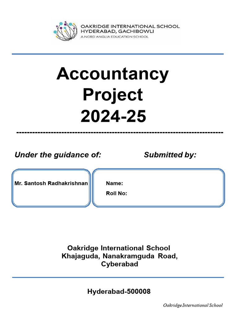 Cover Page, Certificate & Acknowledgement Project | PDF