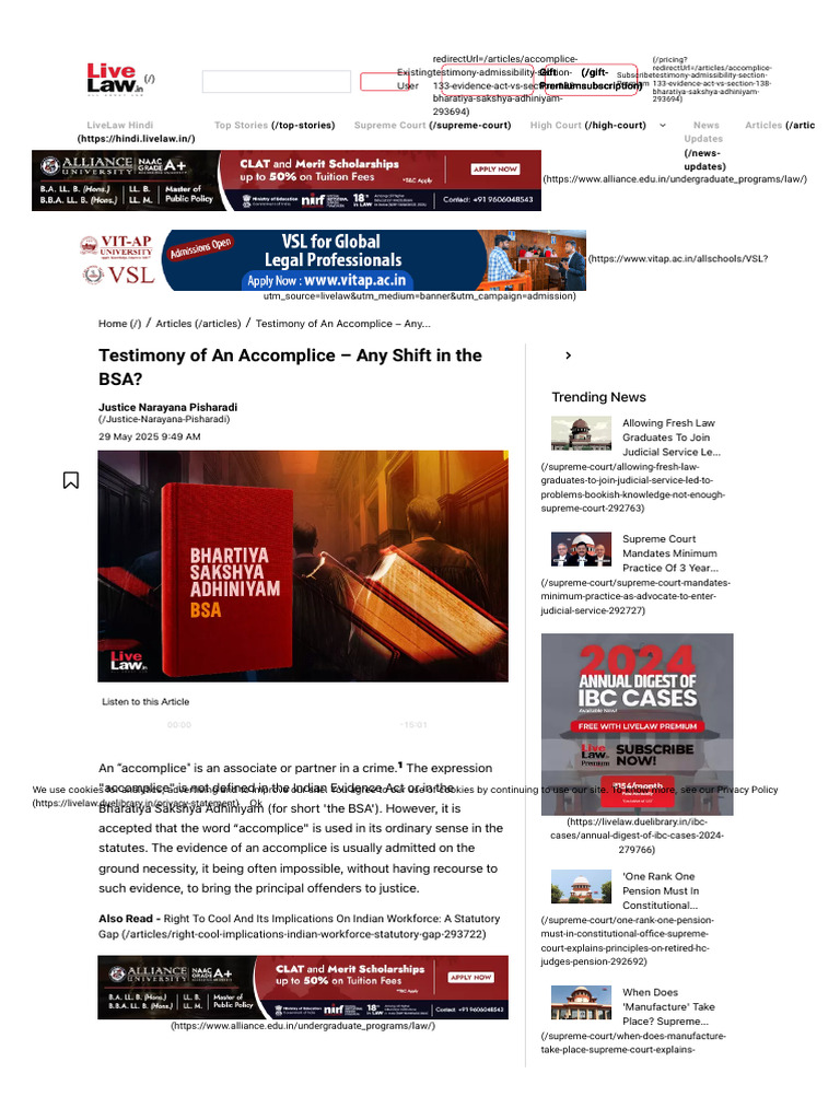Misinterpretation of Section 138 BSA | PDF | Aiding And Abetting | Witness