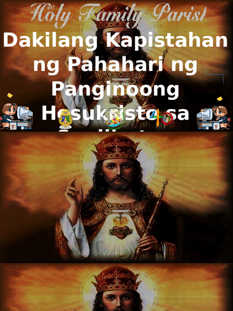 Dakilang Kapistahan NG Paghahari NG Panginoong Hesukristo Sa Sanlibutan ...