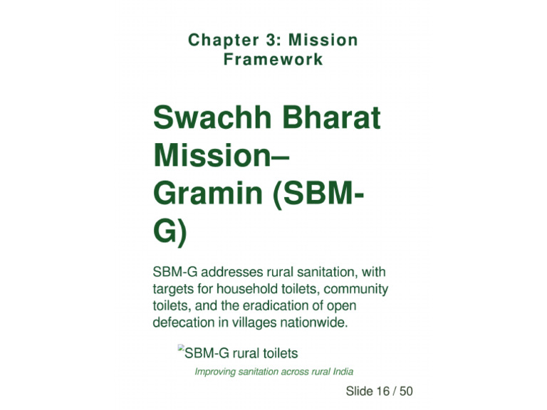 Swachh Bharat Abhiyan Presentation Pdf