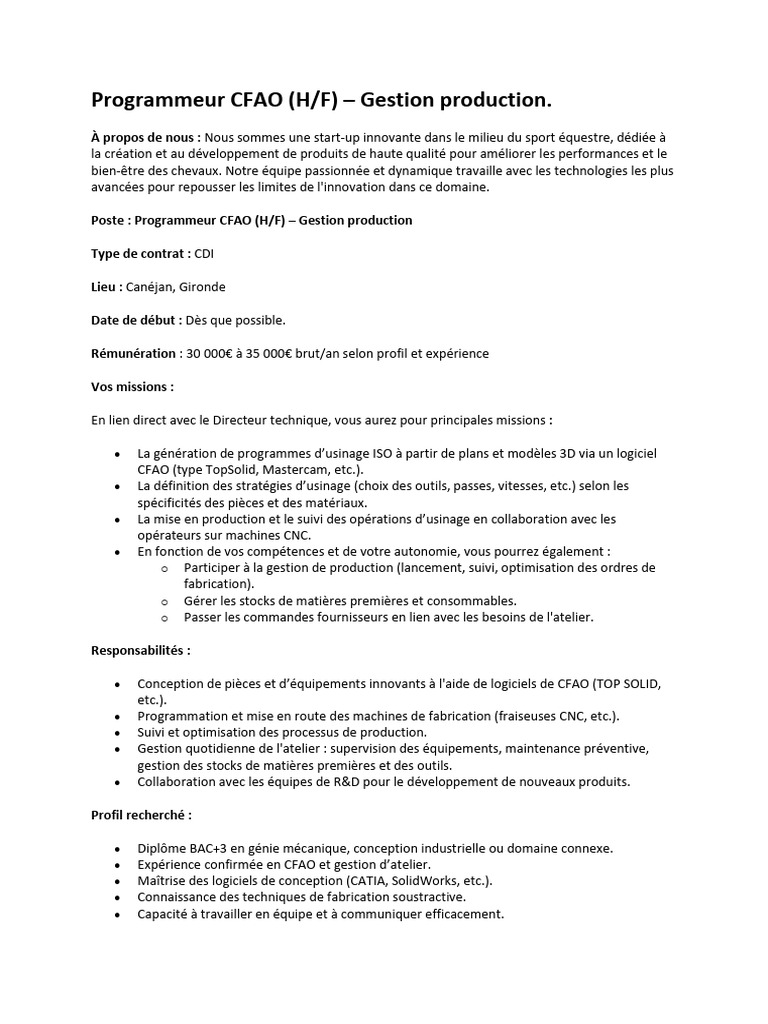 Tech Cfao 2025 | PDF