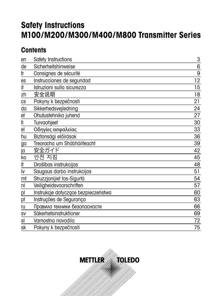 52121317_L_SI_M100_M200_M300_M400_M800_2023_02_LR | PDF | Electrical ...