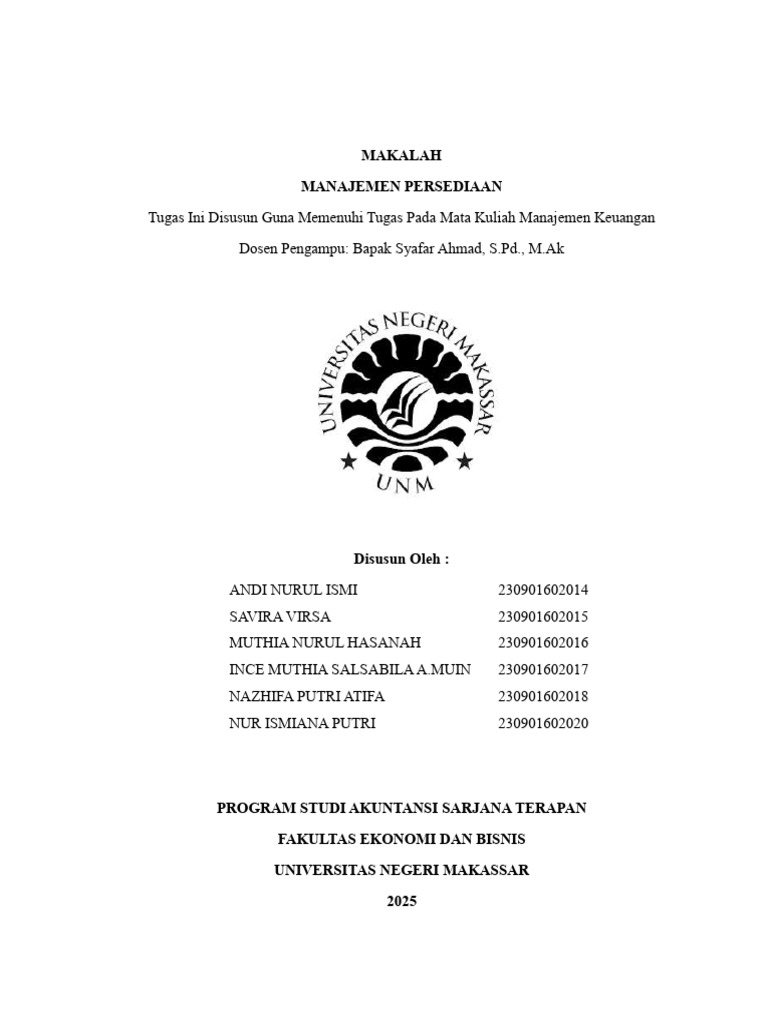 Makalah Kelompok 5-Manajemen Persediaan | PDF